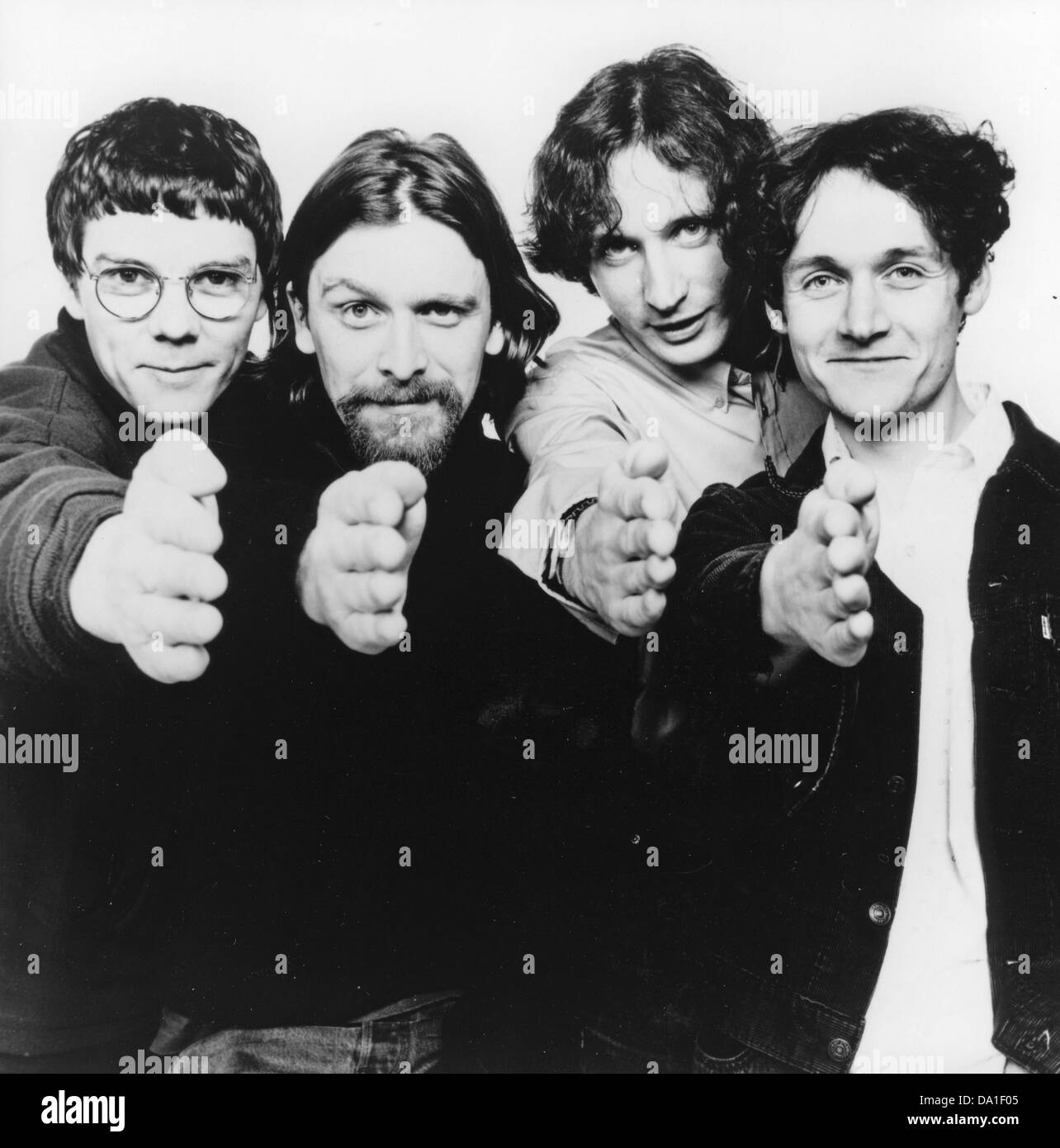 TEENAGE FANCLUB Promotional photo of Scottish rock group about 1995 ...