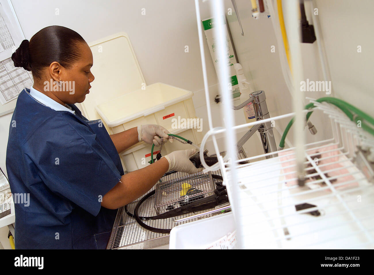 Endoscope cleaning hi-res stock photography and images - Alamy