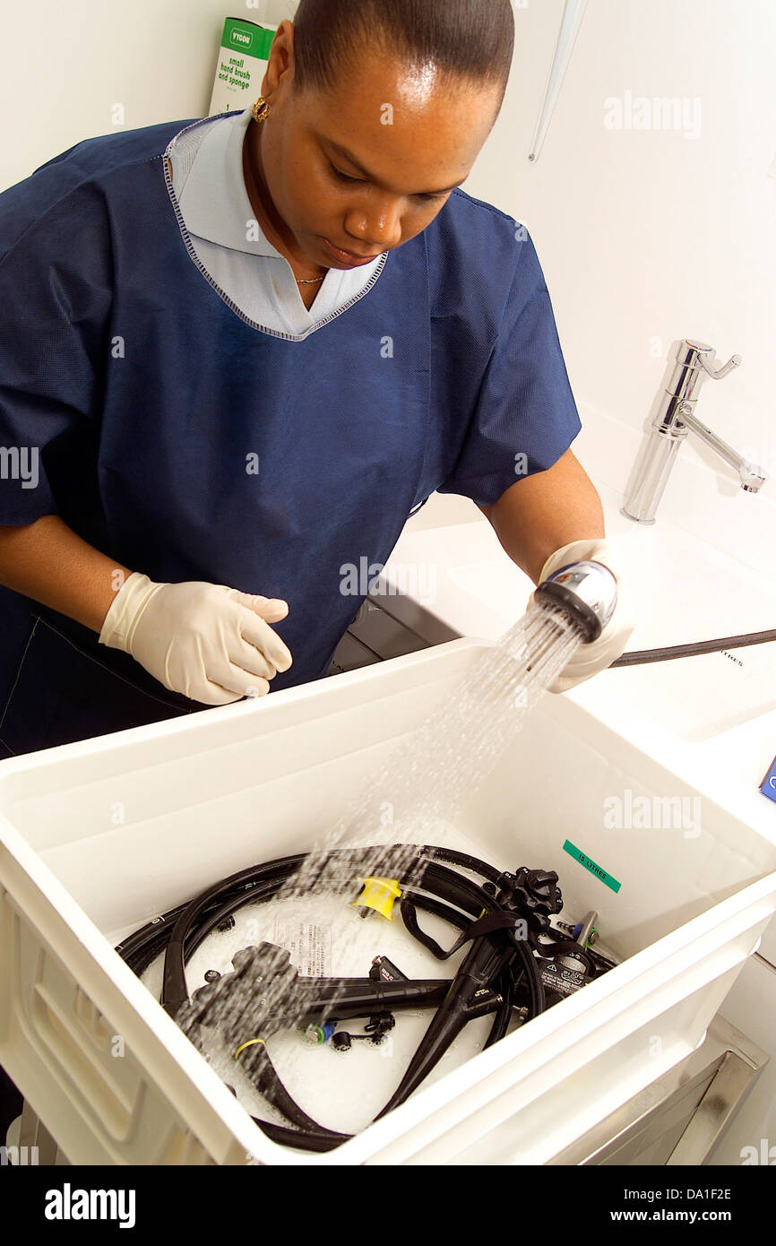 Endoscope cleaning hi-res stock photography and images - Alamy