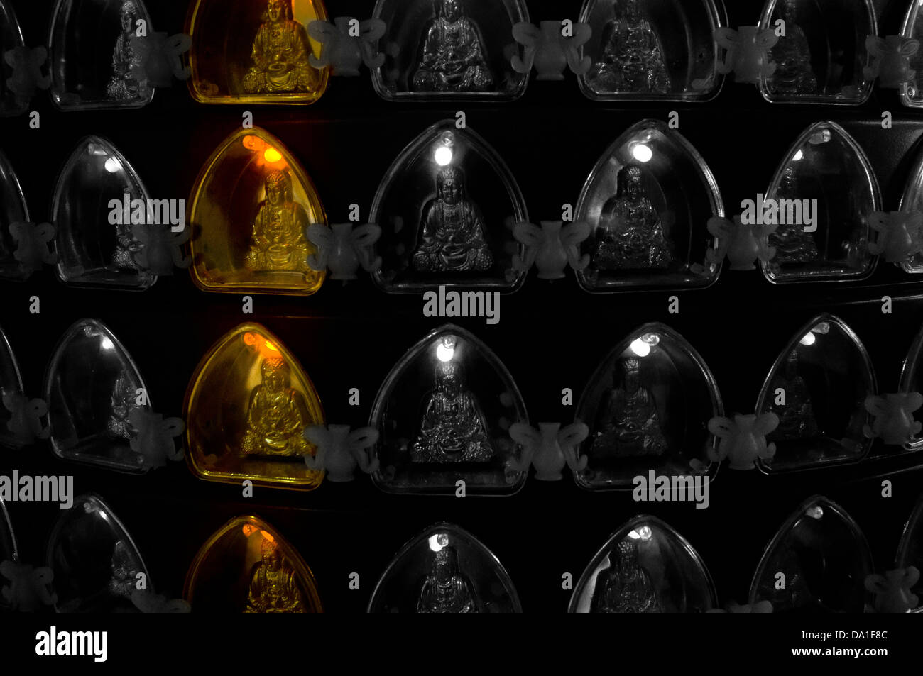 Small buddha light in a temple in Hong Kong Stock Photo - Alamy