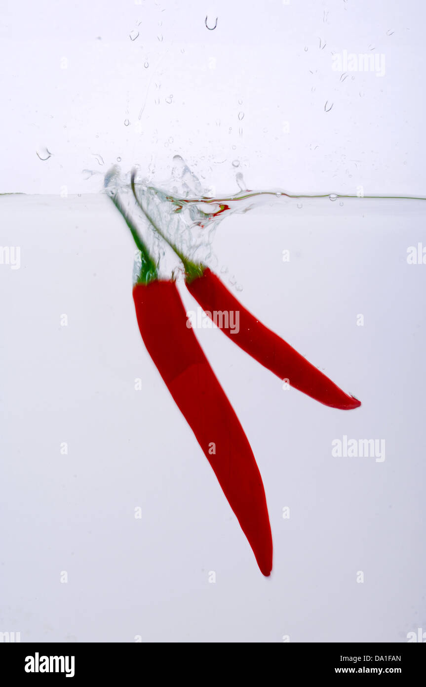 Chili pepper chilli water bubbles hi-res stock photography and images ...