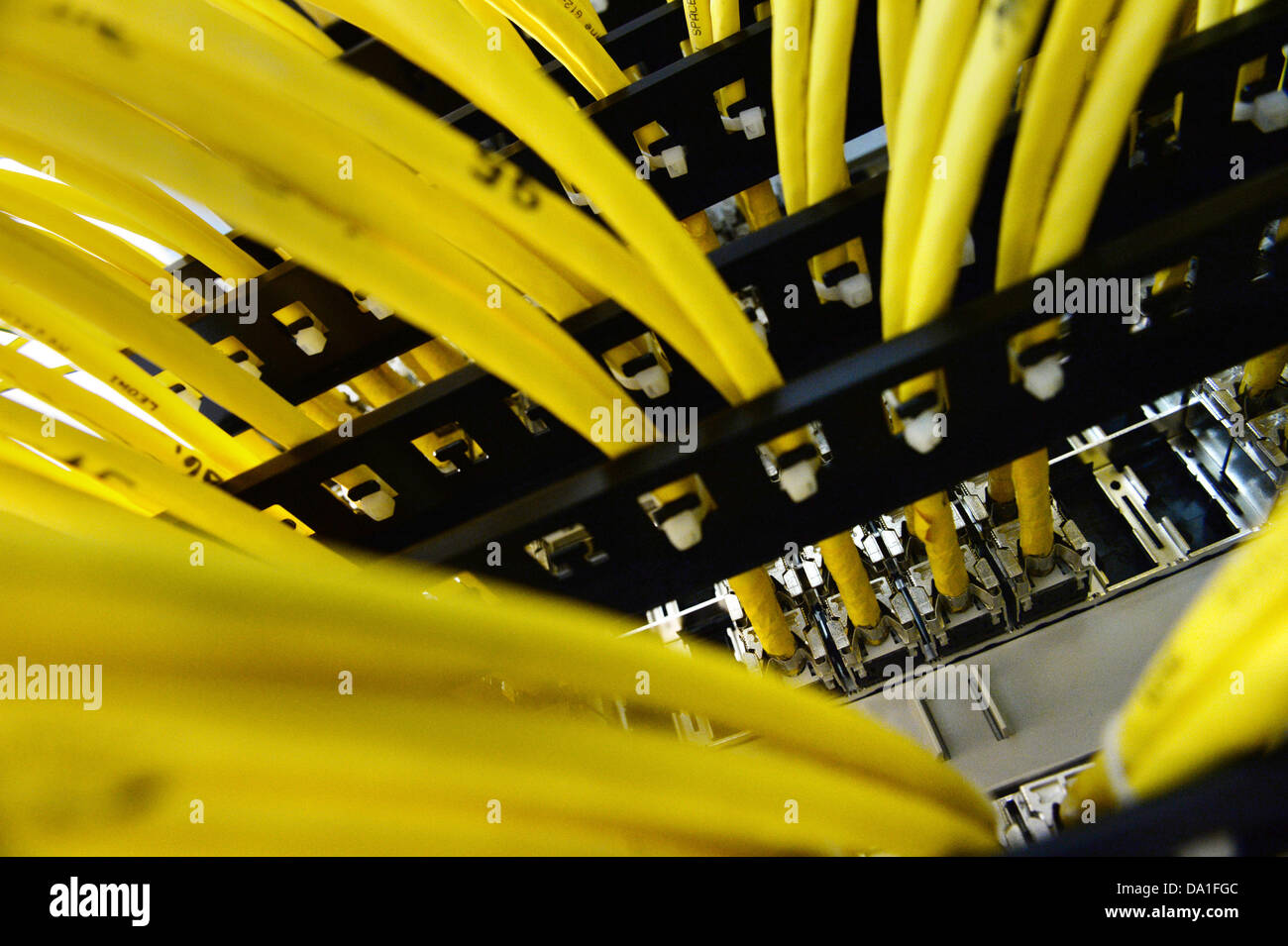 ILLUSTRATION - An illustartion dated 01 July 2013 shows computer cables ...