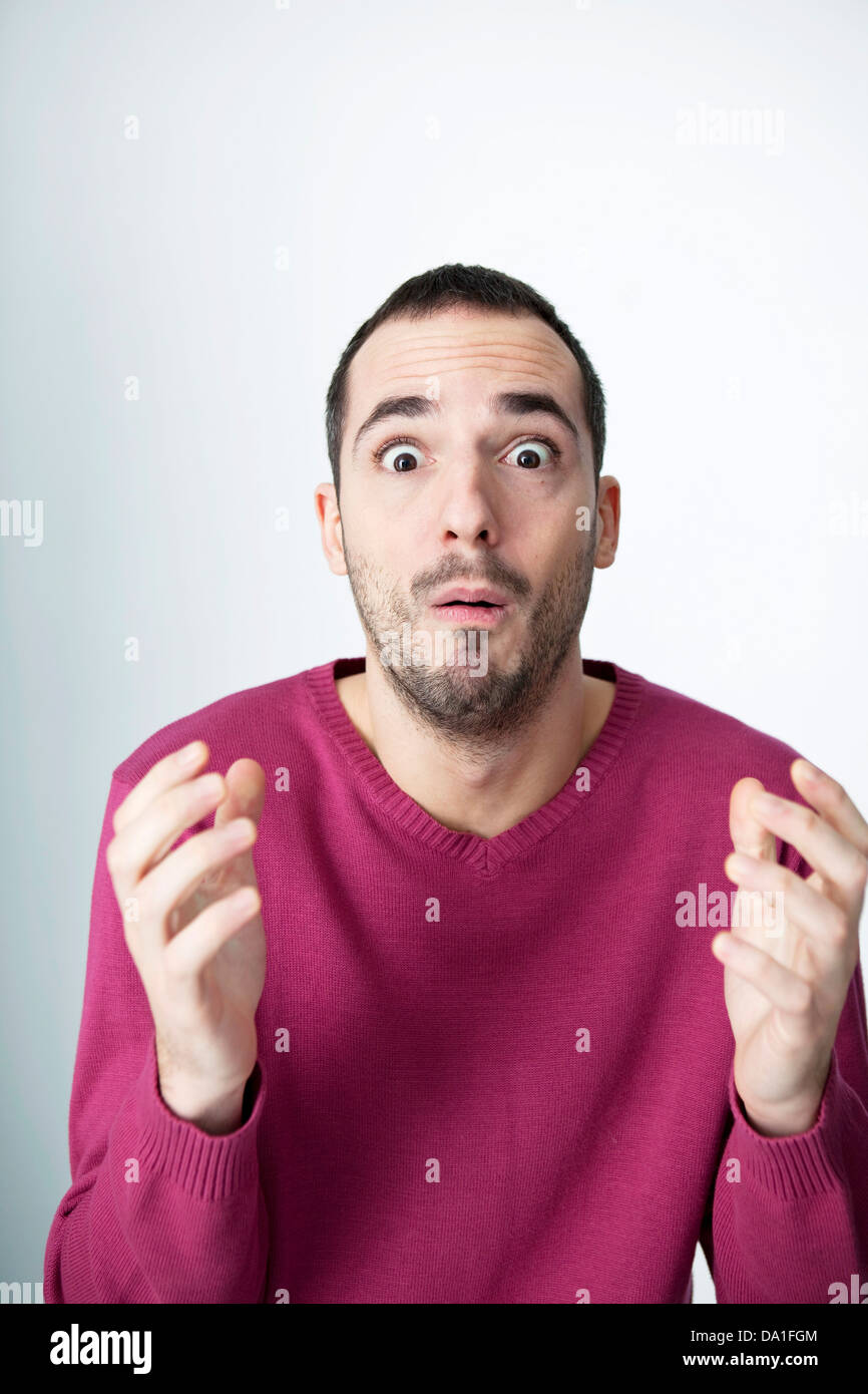 Man startled High Resolution Stock Photography and Images - Alamy