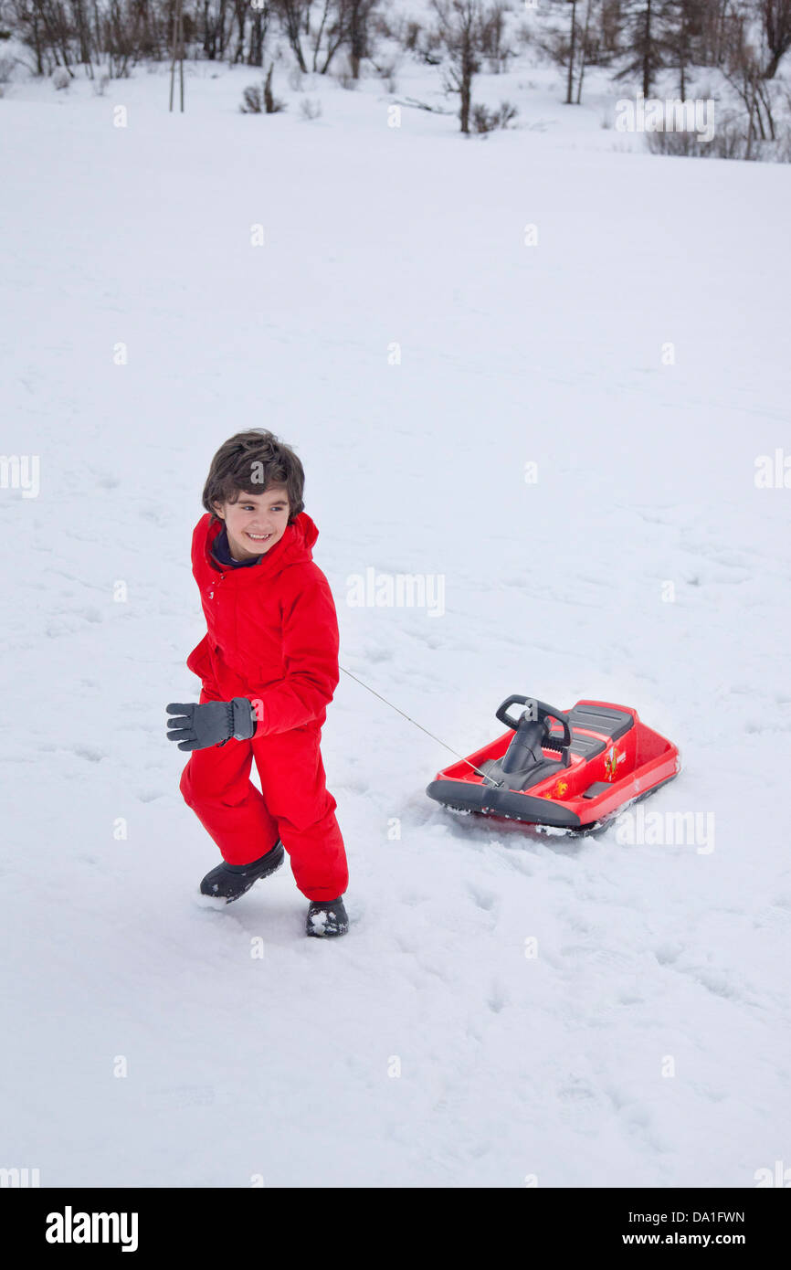 Person sledding hi-res stock photography and images - Alamy