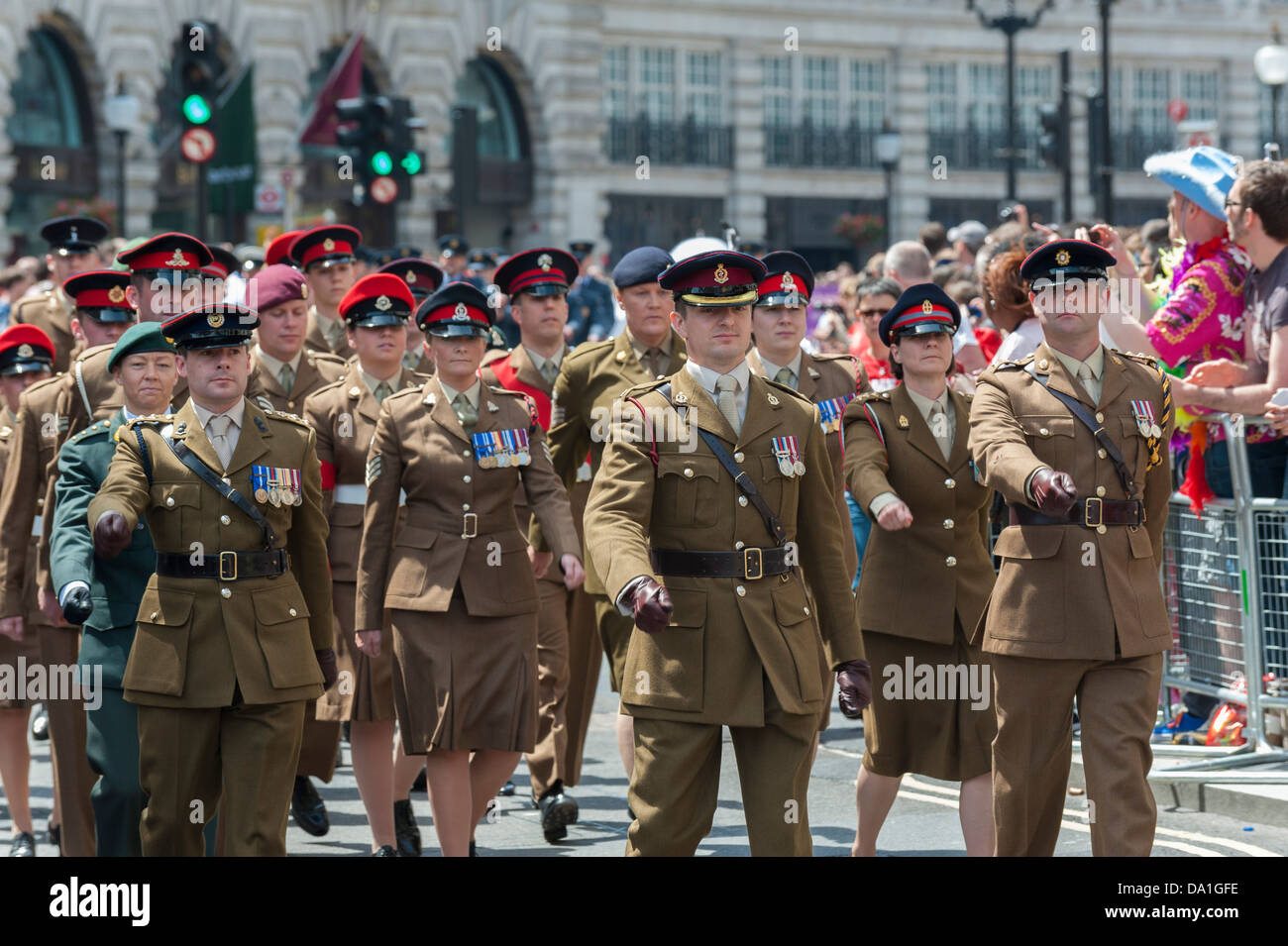 Lgbt pride in london army hi-res stock photography and images - Alamy