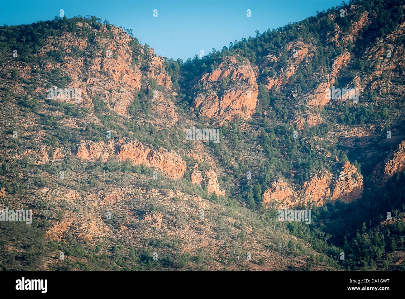 The ruggedly beautiful Flinders Ranges in the Australian outback Stock ...