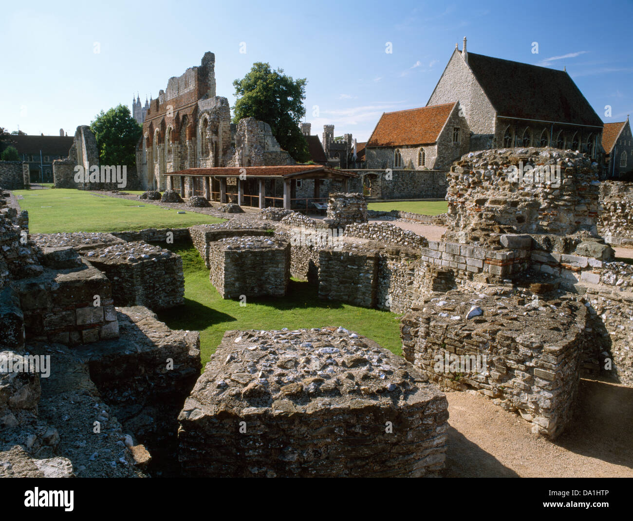 St Augustine's Abbey: Abbot Wulfric's Rotunda, crypt to his octagonal ...
