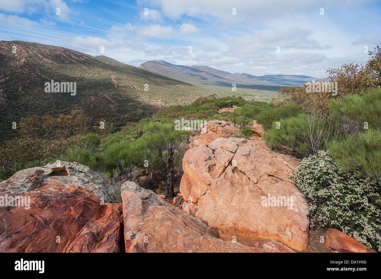 The ruggedly beautiful Flinders Ranges in the Australian outback Stock ...
