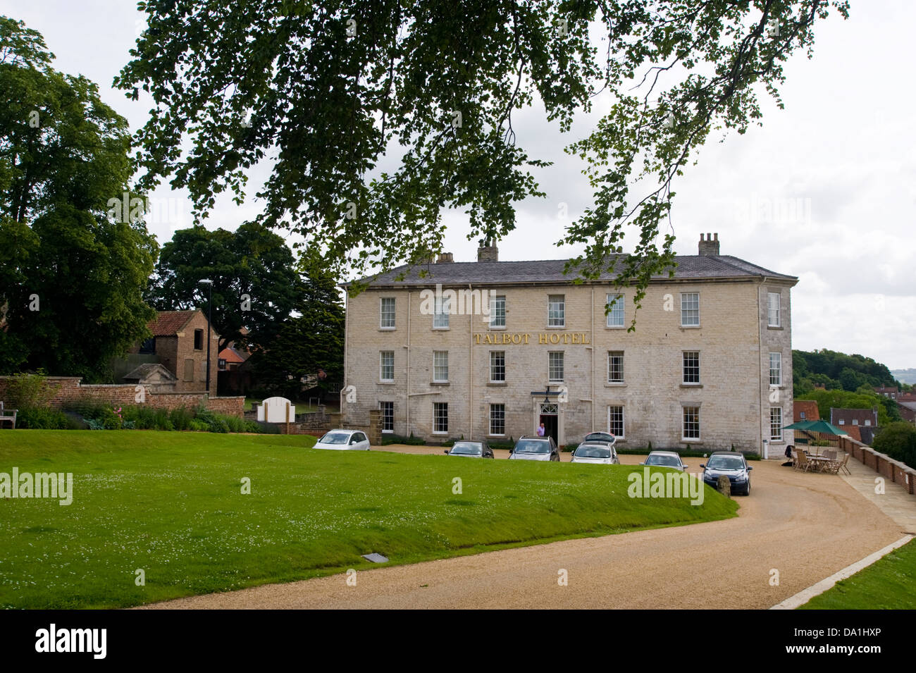Exterior of the Talbot Hotel, historic Grade II* listed building dating ...