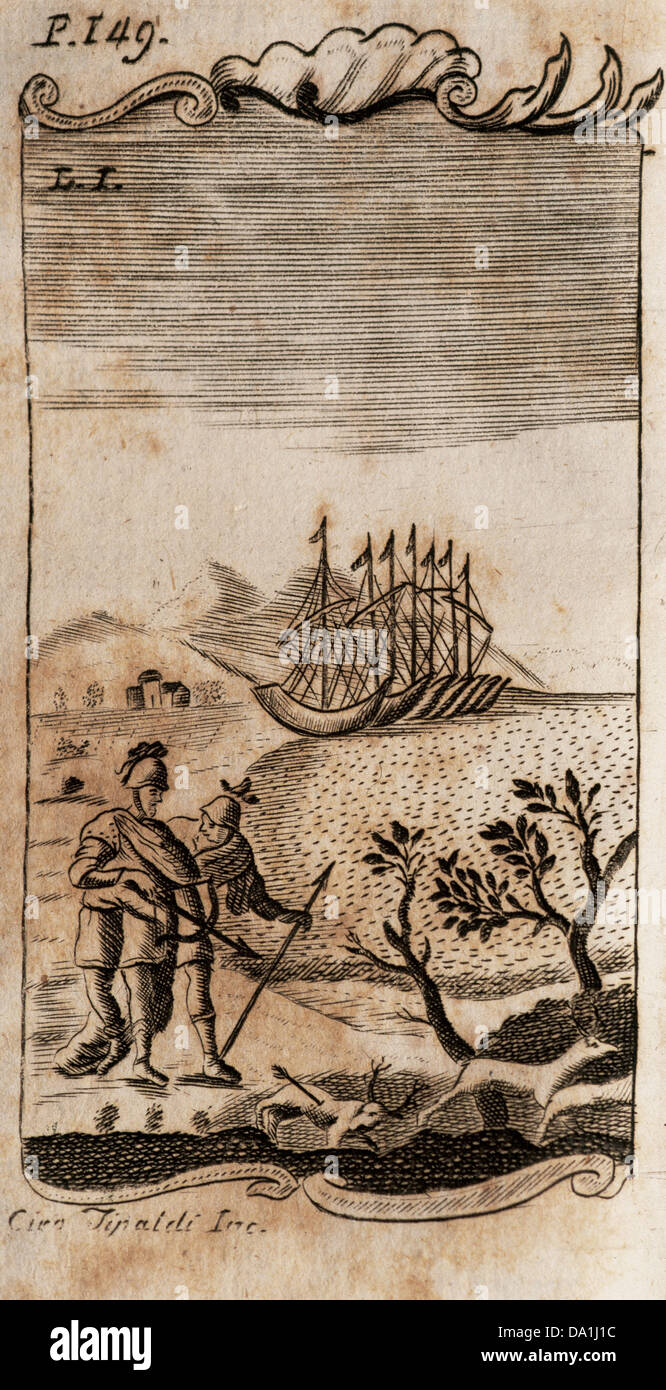 Publius Vergilius Maro (70 BC-19 BC), or Virgil. Roman poet. Engraving ...