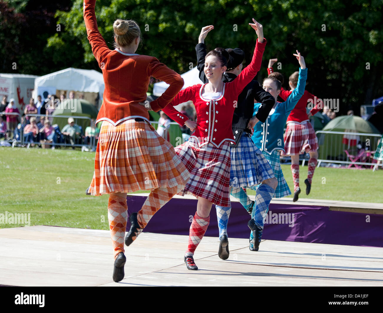 Aberdeen, Scotland - June 16th, 2013: Dancers at the Highland Games in ...