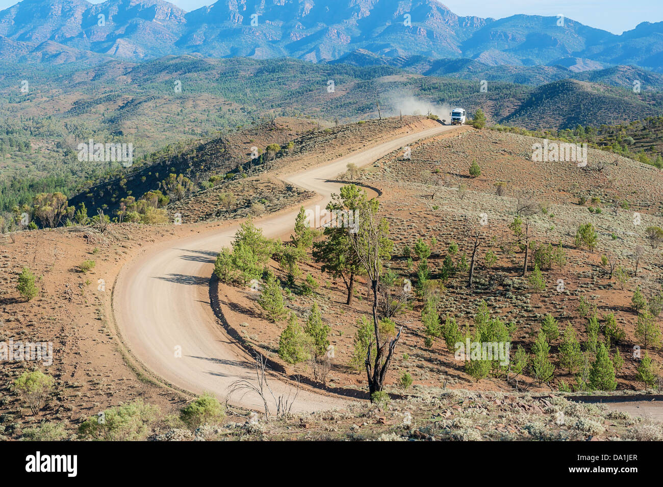 The ruggedly beautiful Flinders Ranges in the Australian outback Stock ...