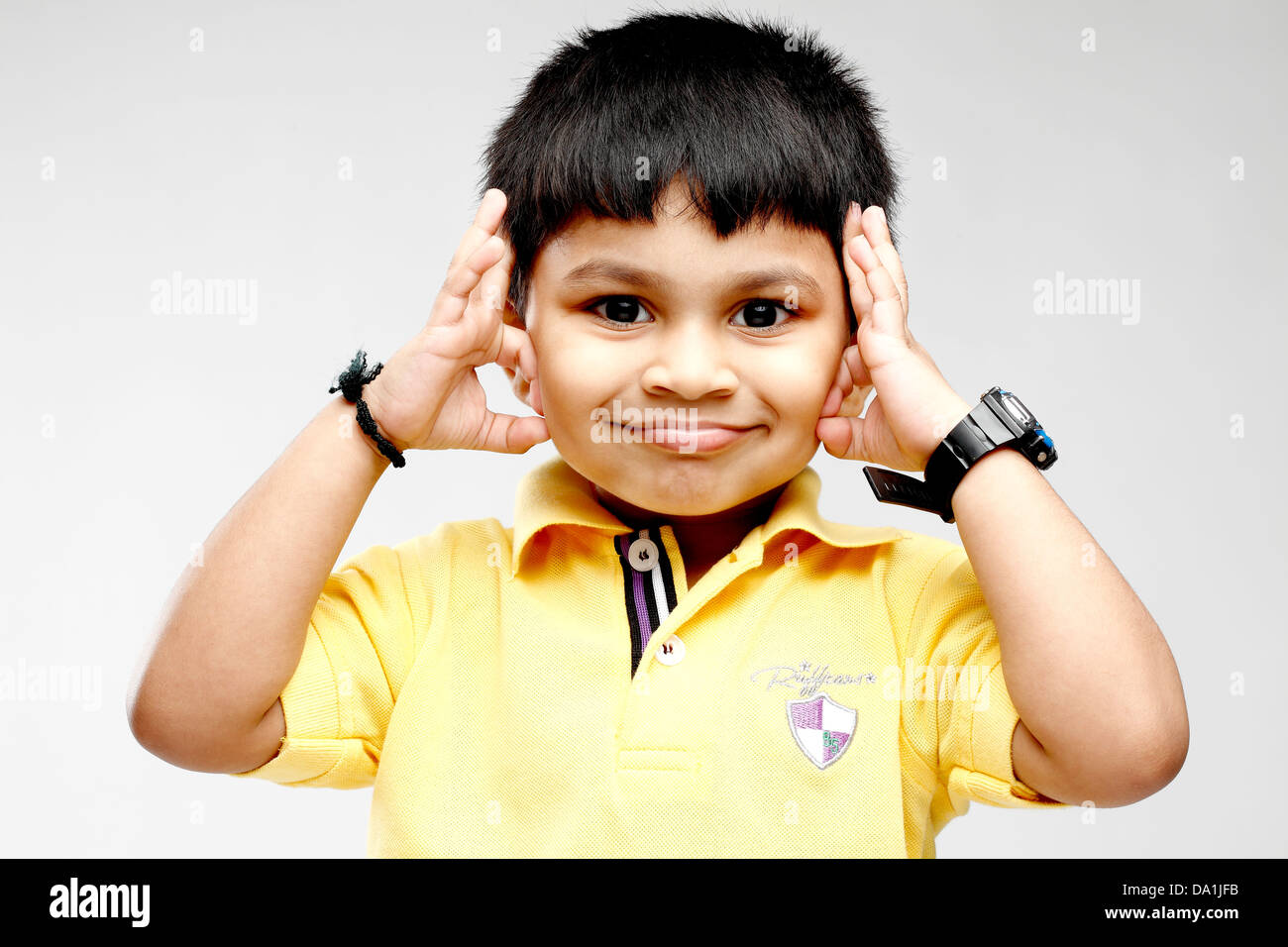 Little Indian kid is giving happy expression Stock Photo - Alamy Little Indian kid is giving happy expression Stock Photo - Alamy