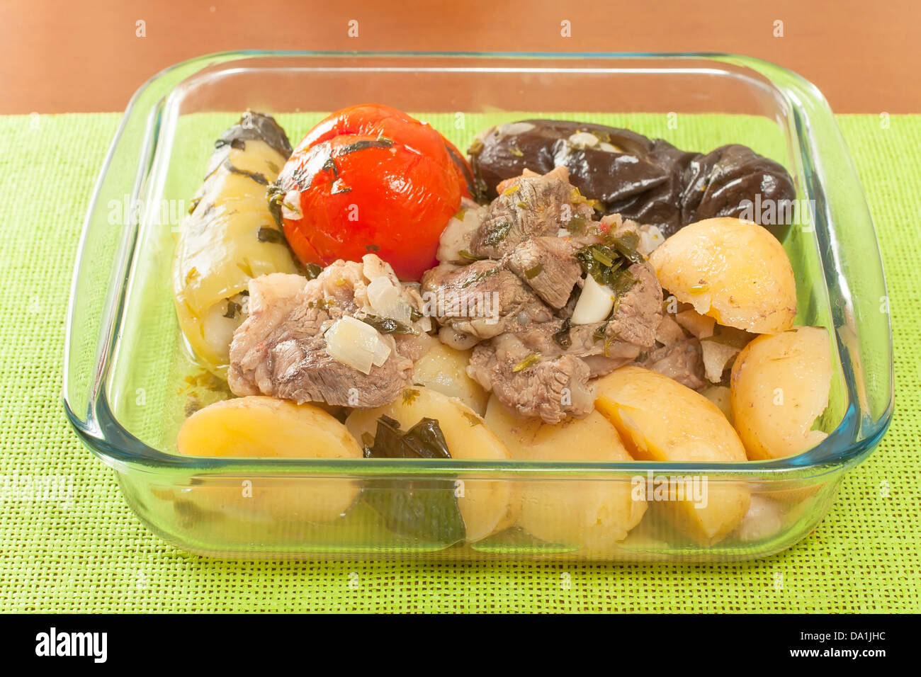chanakhi - Georgian dish of stewed lamb and vegetables Stock Photo - Alamy