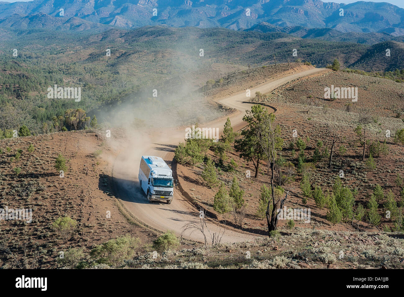 The ruggedly beautiful Flinders Ranges in the Australian outback Stock ...