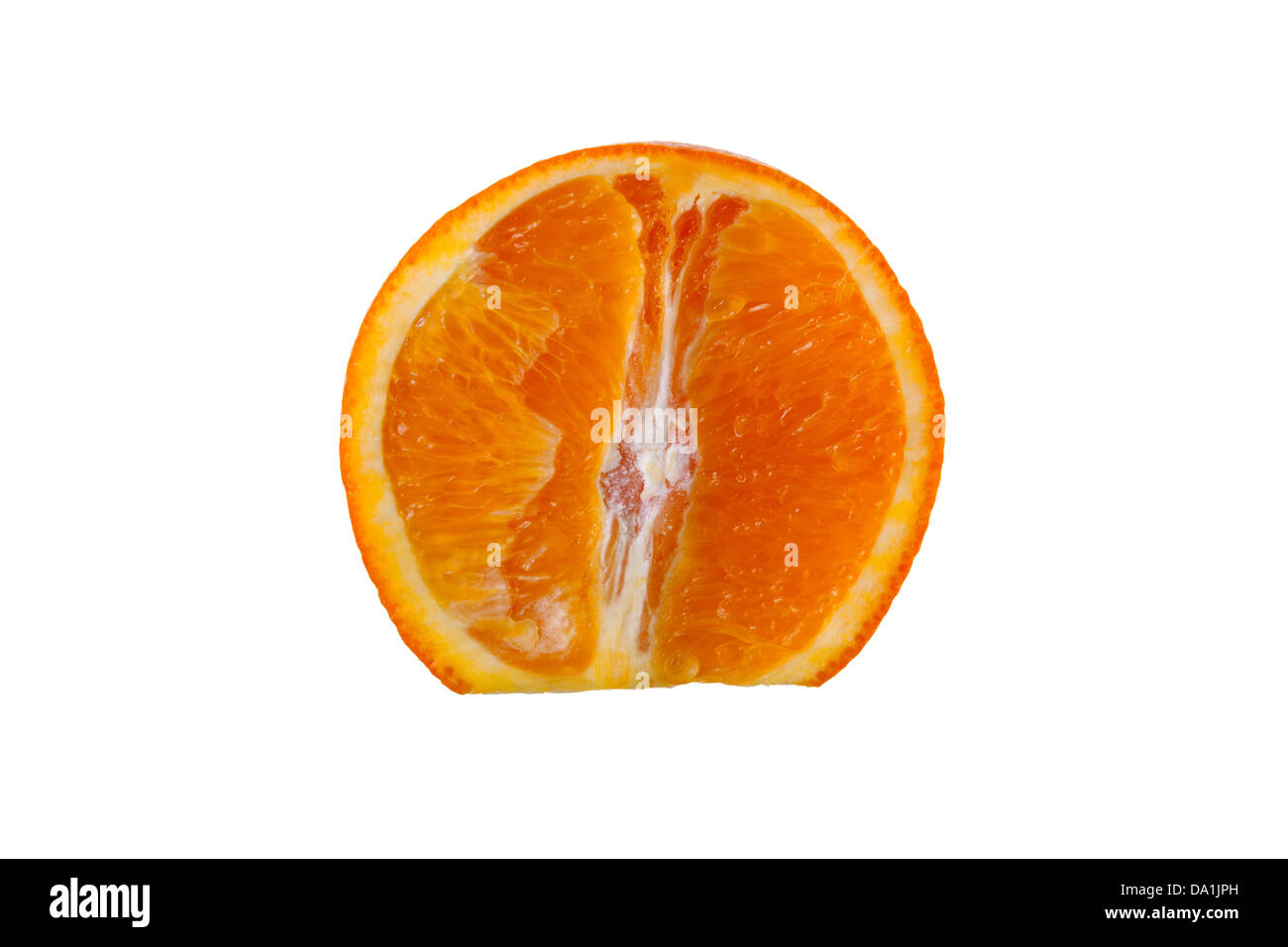 Piece of orange isolated on white background studio shot Stock Photo ...