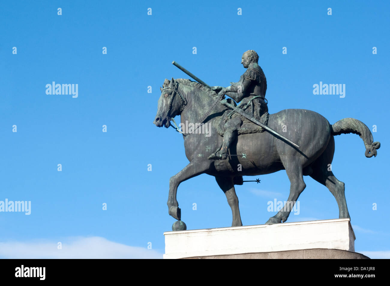 Italy, Veneto, Padua, Equestrian Statue of Gattamelata in Front of the ...