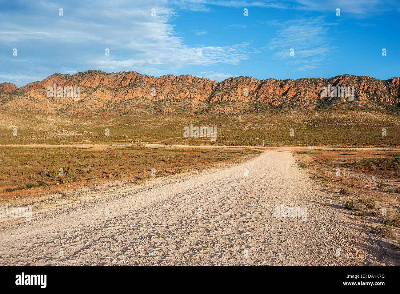 A dusty dirt outback road in South Australia's ruggedly beautiful ...