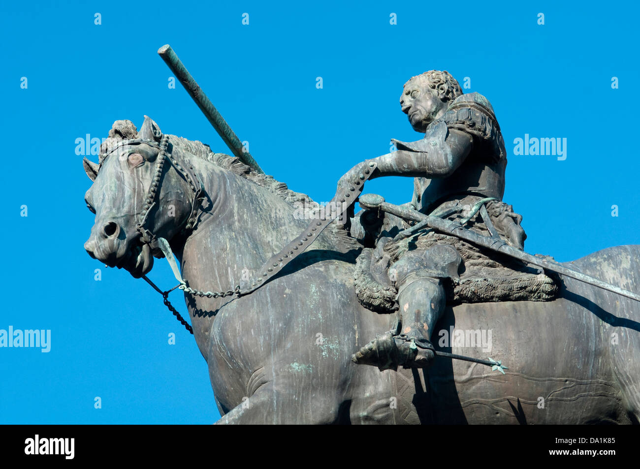 Italy, Veneto, Padua, Equestrian Statue of Gattamelata in Front of the ...