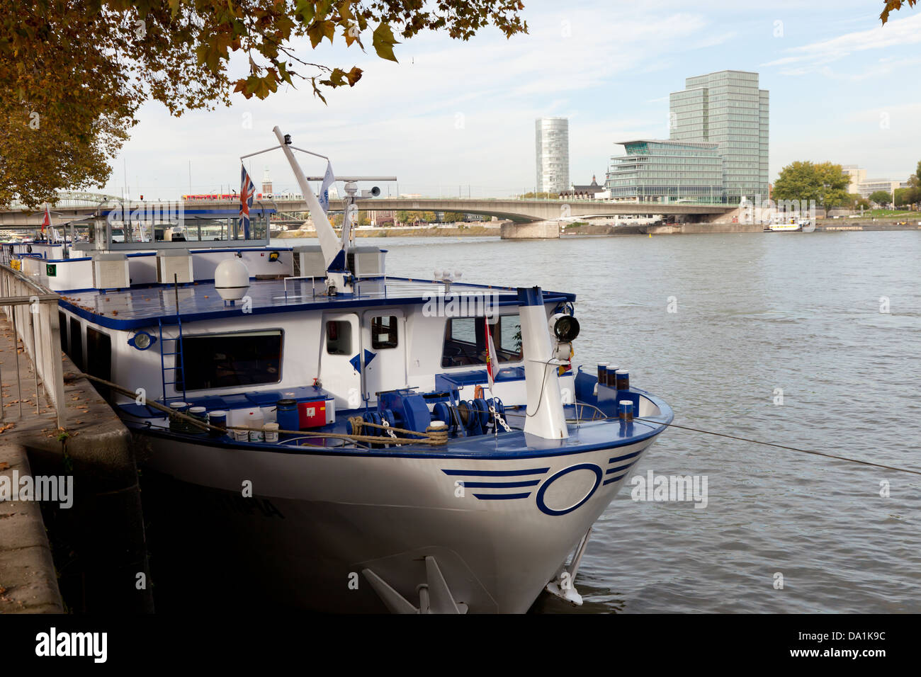 Lindt Chocolate Museum from outside on bank of the River Rhine in ...
