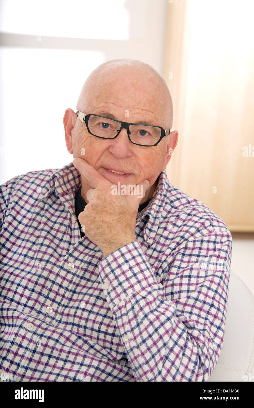 ELDERLY PERSON INDOORS Stock Photo - Alamy