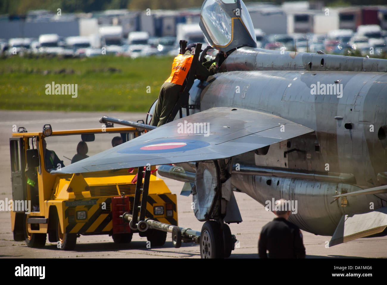 Ex-RAF Lightning interceptor at Cold War Jets Display at Bruntingthorpe ...