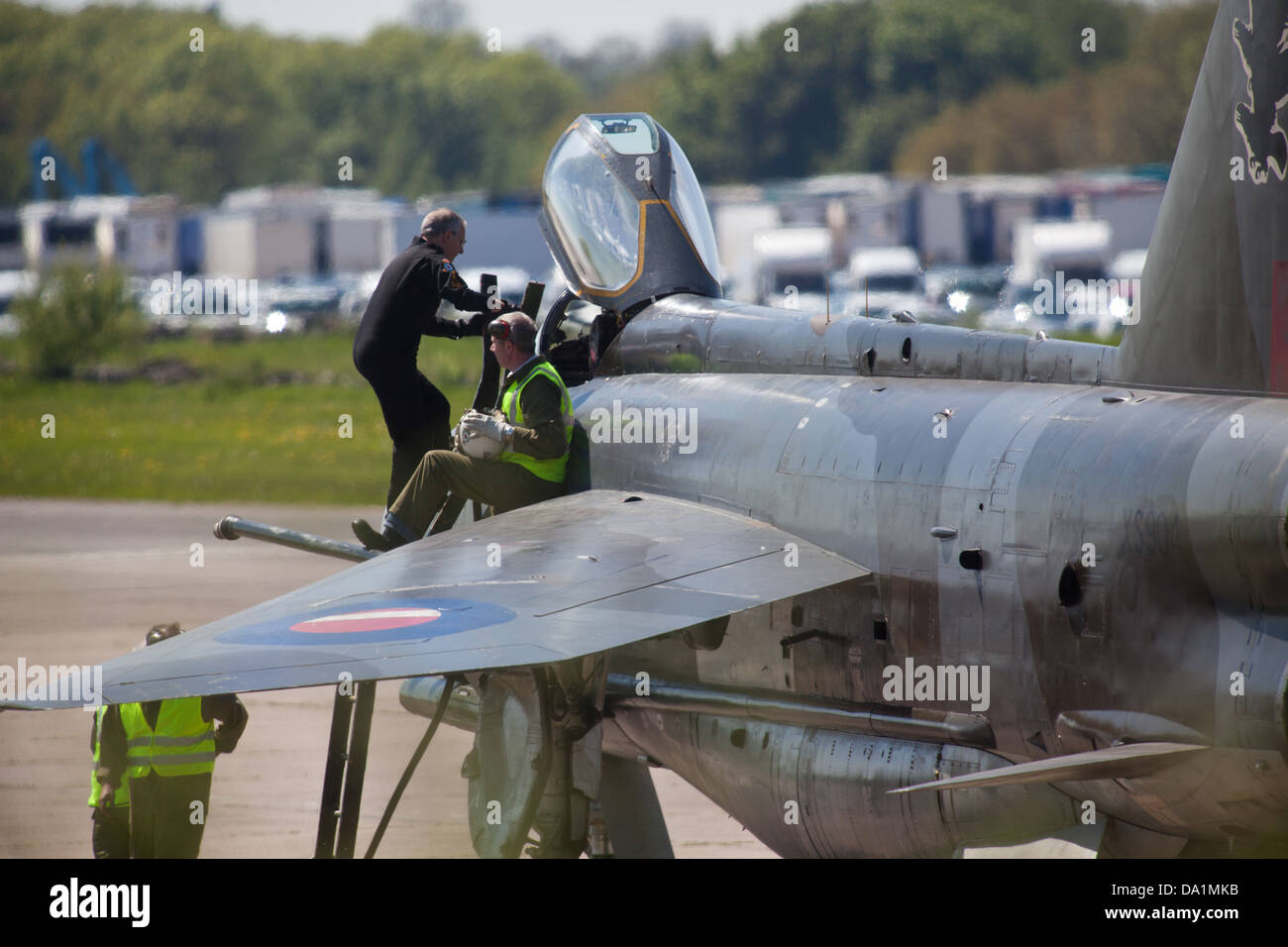 Ex-RAF Lightning interceptor at Cold War Jets Display at Bruntingthorpe ...