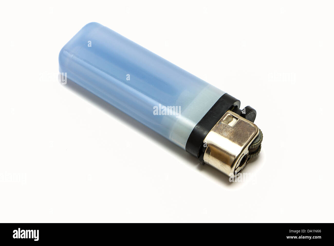 Blue Lighter isolate on a white background Stock Photo - Alamy