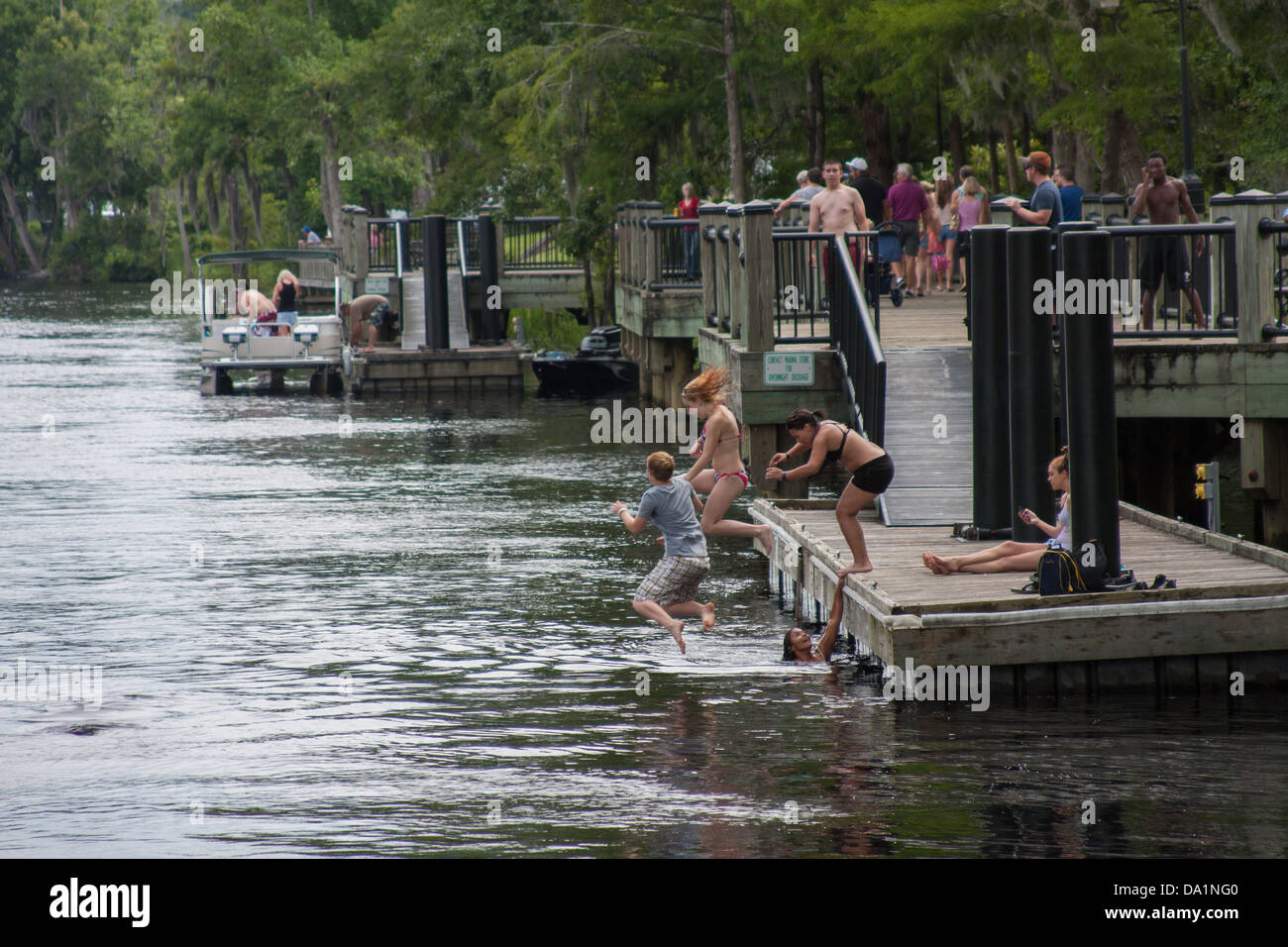 Boy diving into river hi-res stock photography and images - Alamy