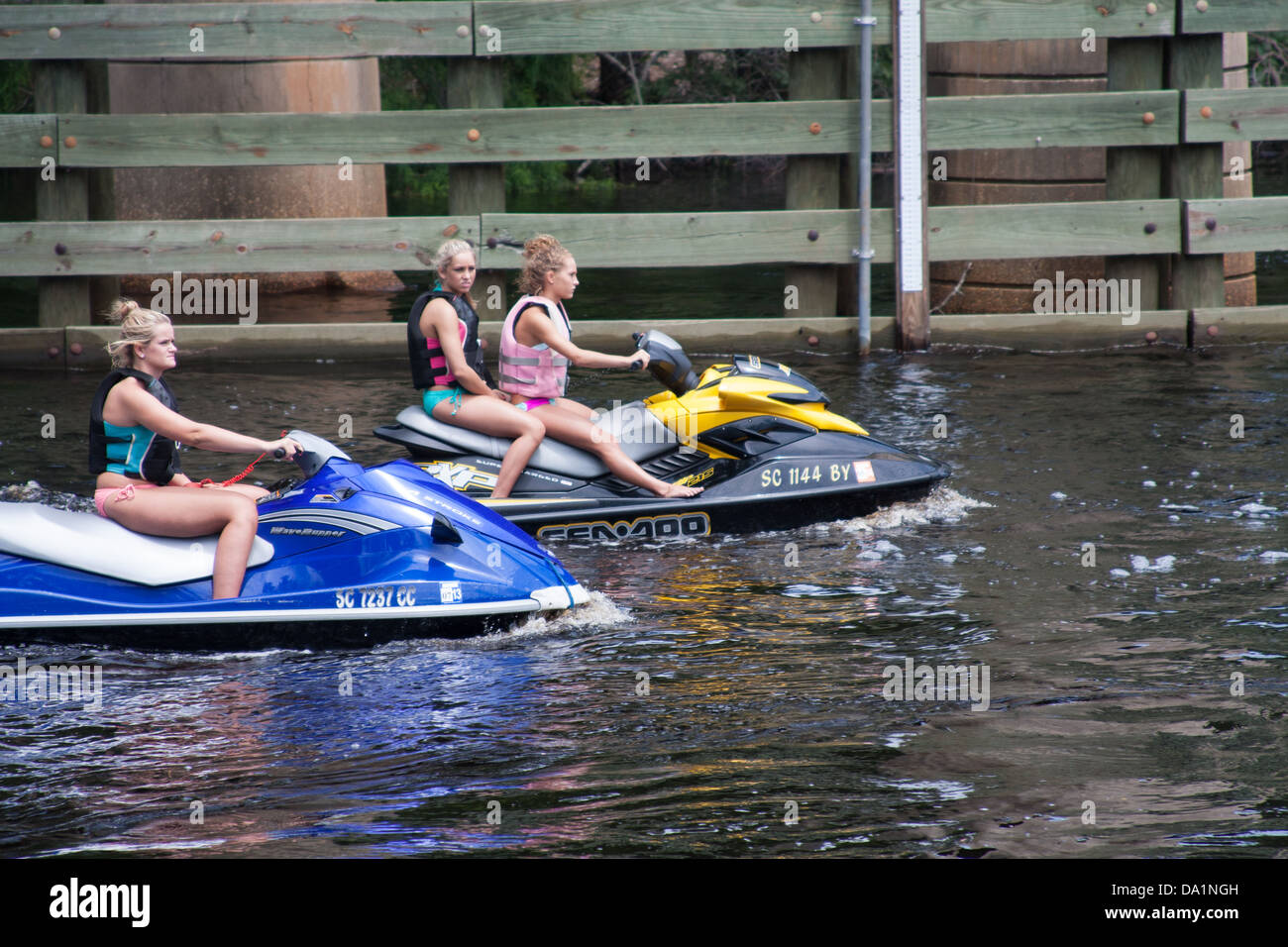 Women on jetski hi-res stock photography and images - Alamy