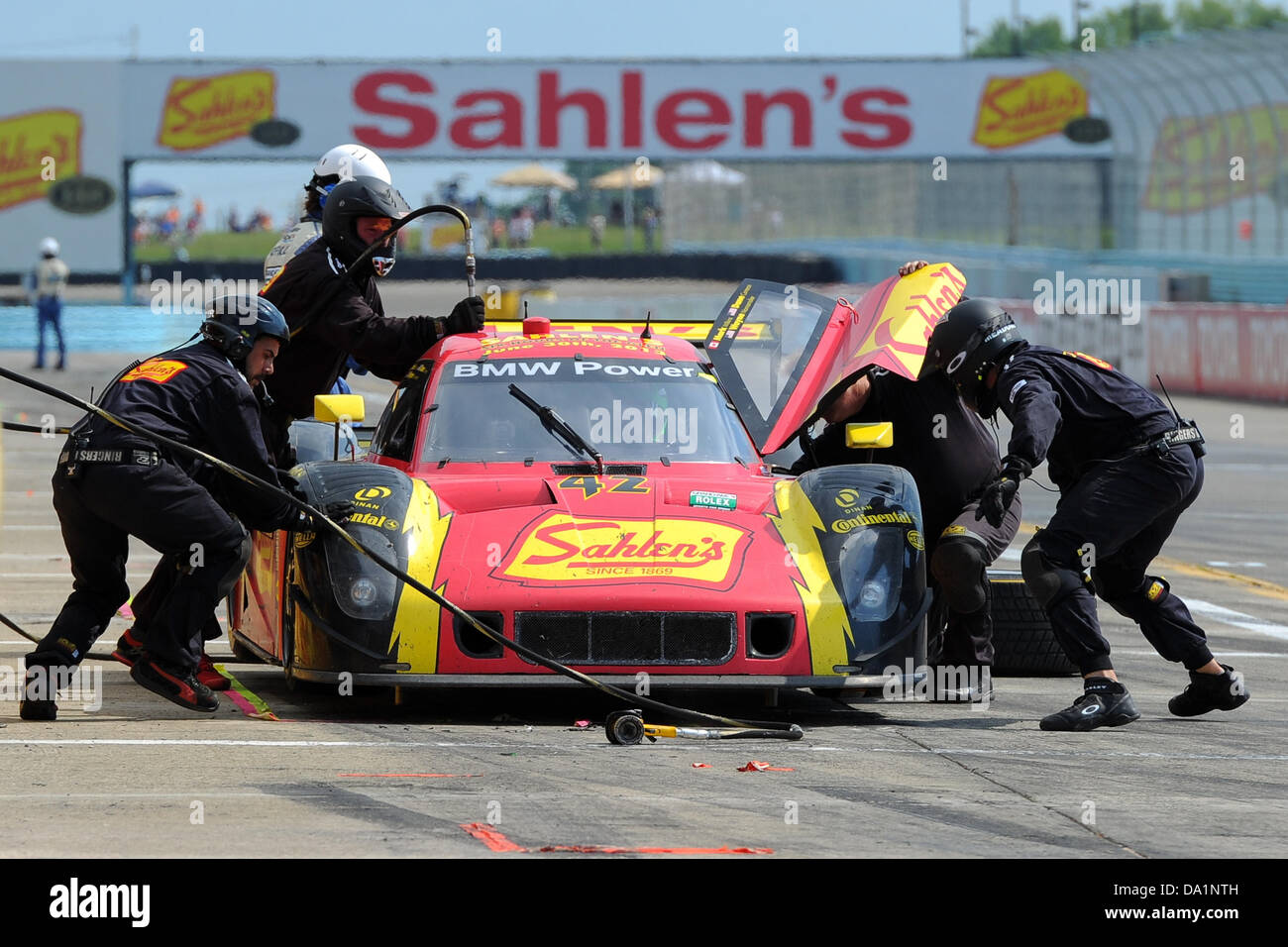 Watkins Glen, New York, USA. 30th June 2013. The Team Sahlen BMW Riley ...