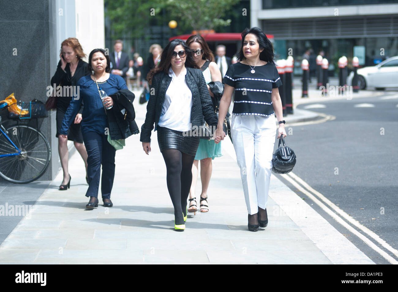 London, UK - 1 July 2013: Consultant Daad Sharab arrives with her ...