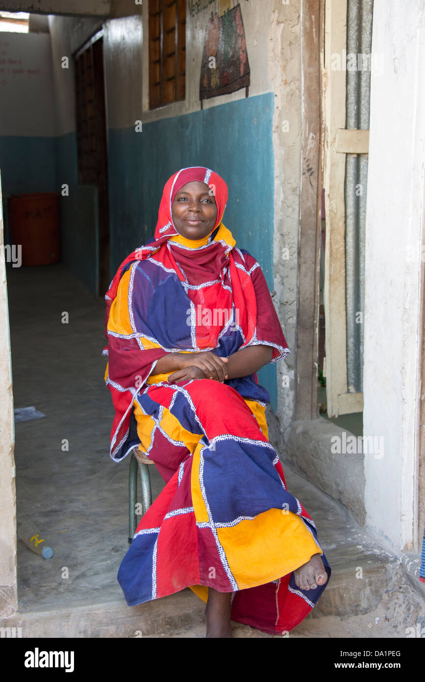 The Head Teacher of Jambiani primary school, Zanzibar, United Republic ...