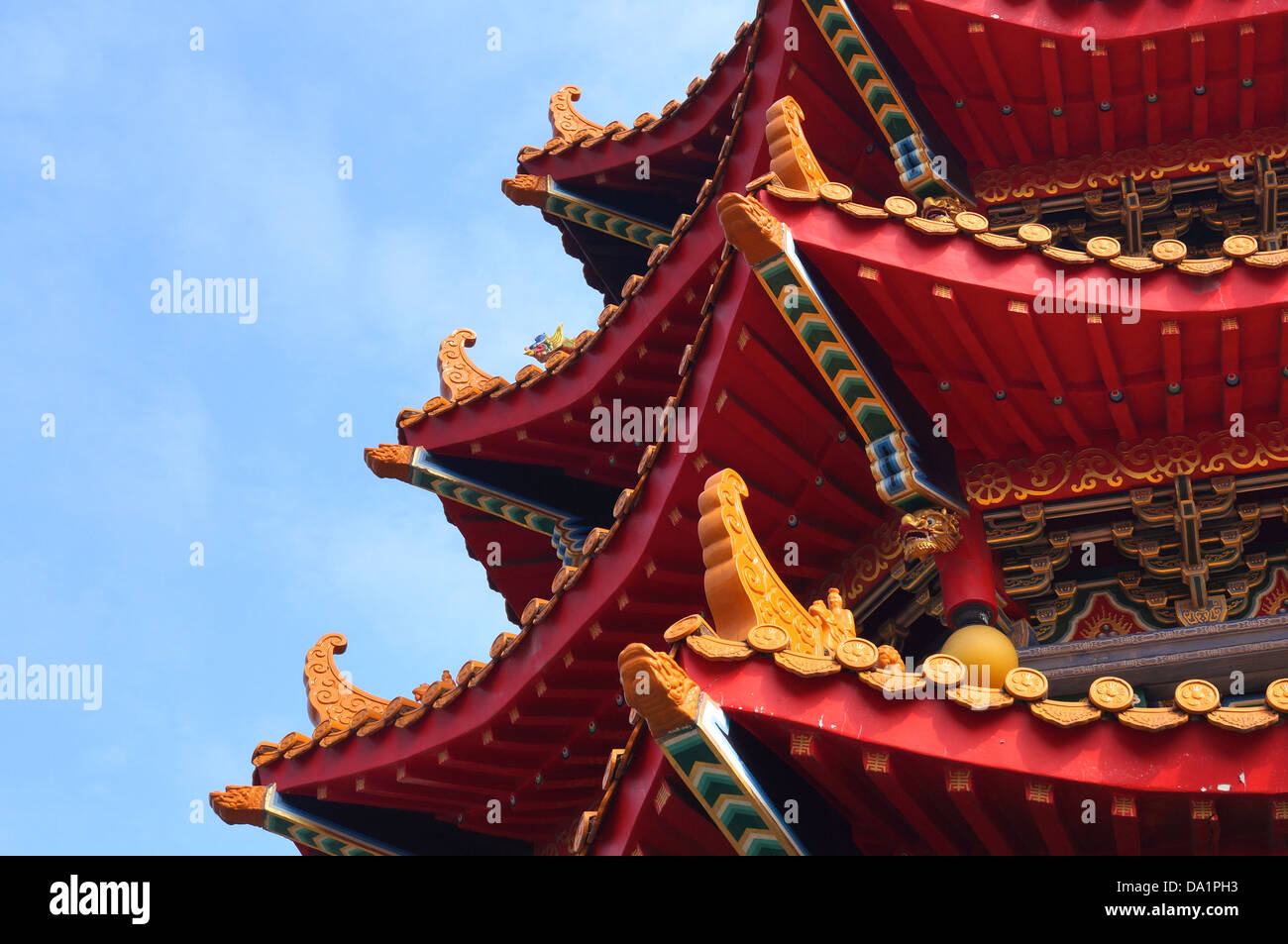 The temple of the corner Stock Photo - Alamy