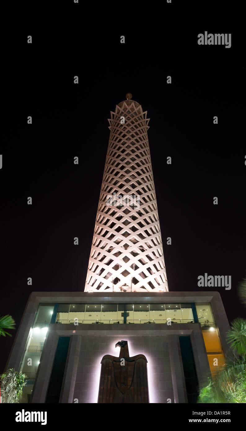 Night view of Cairo tower Stock Photo - Alamy