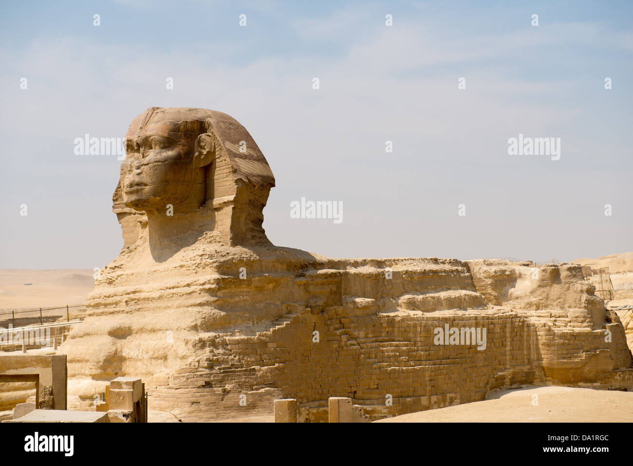 Famous ancient statue of Sphinx in Giza, Egypt Stock Photo - Alamy
