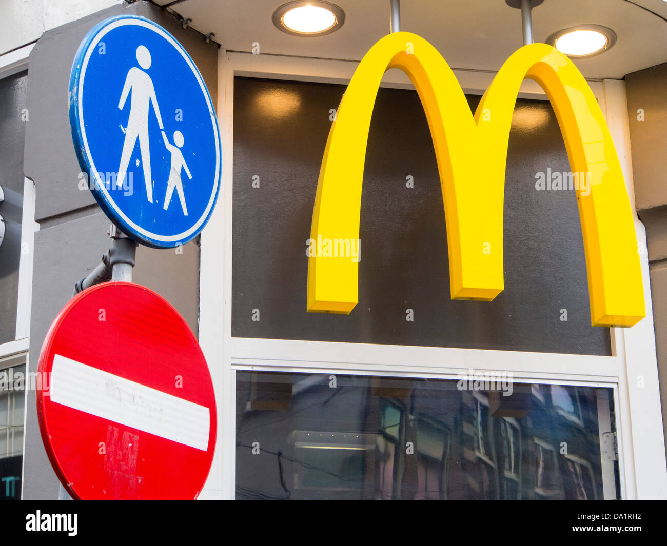 It seems somehow appropriate to have a no entry sign for children and ...