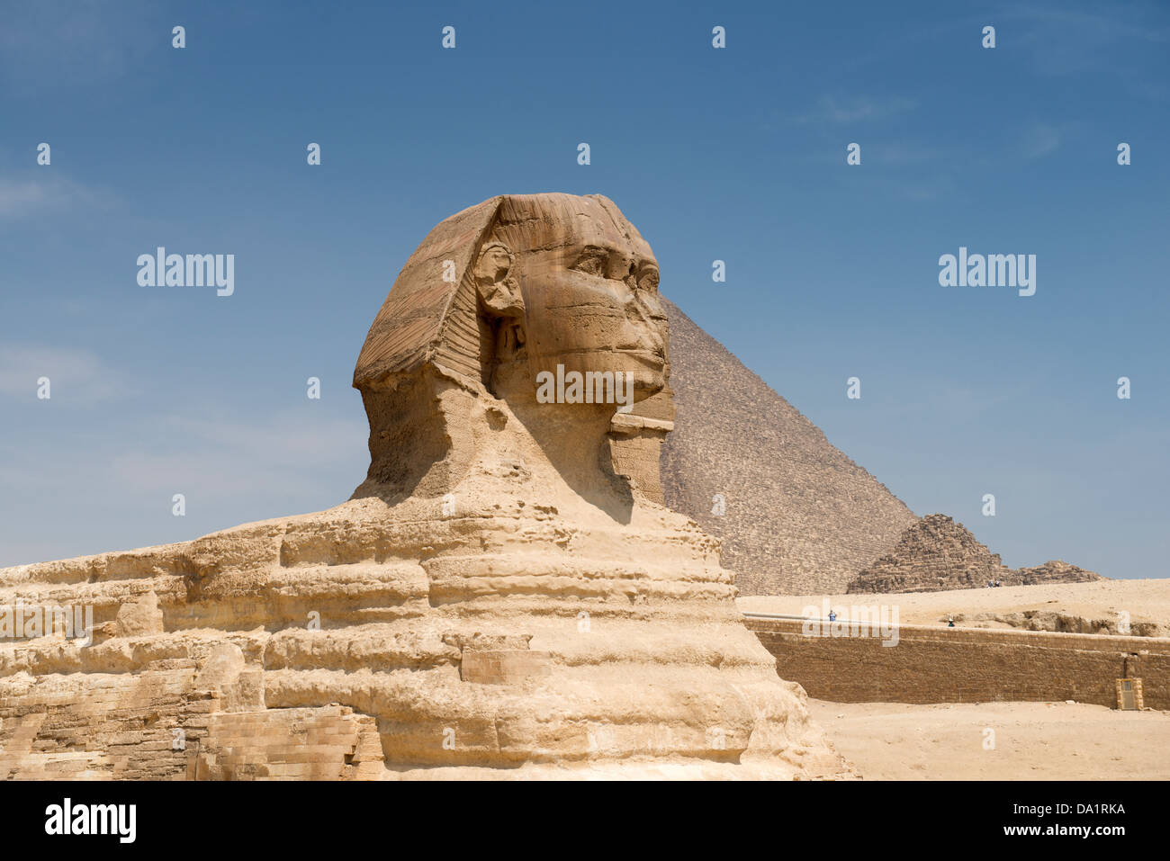 Famous ancient statue of Sphinx in Giza, Egypt Stock Photo - Alamy