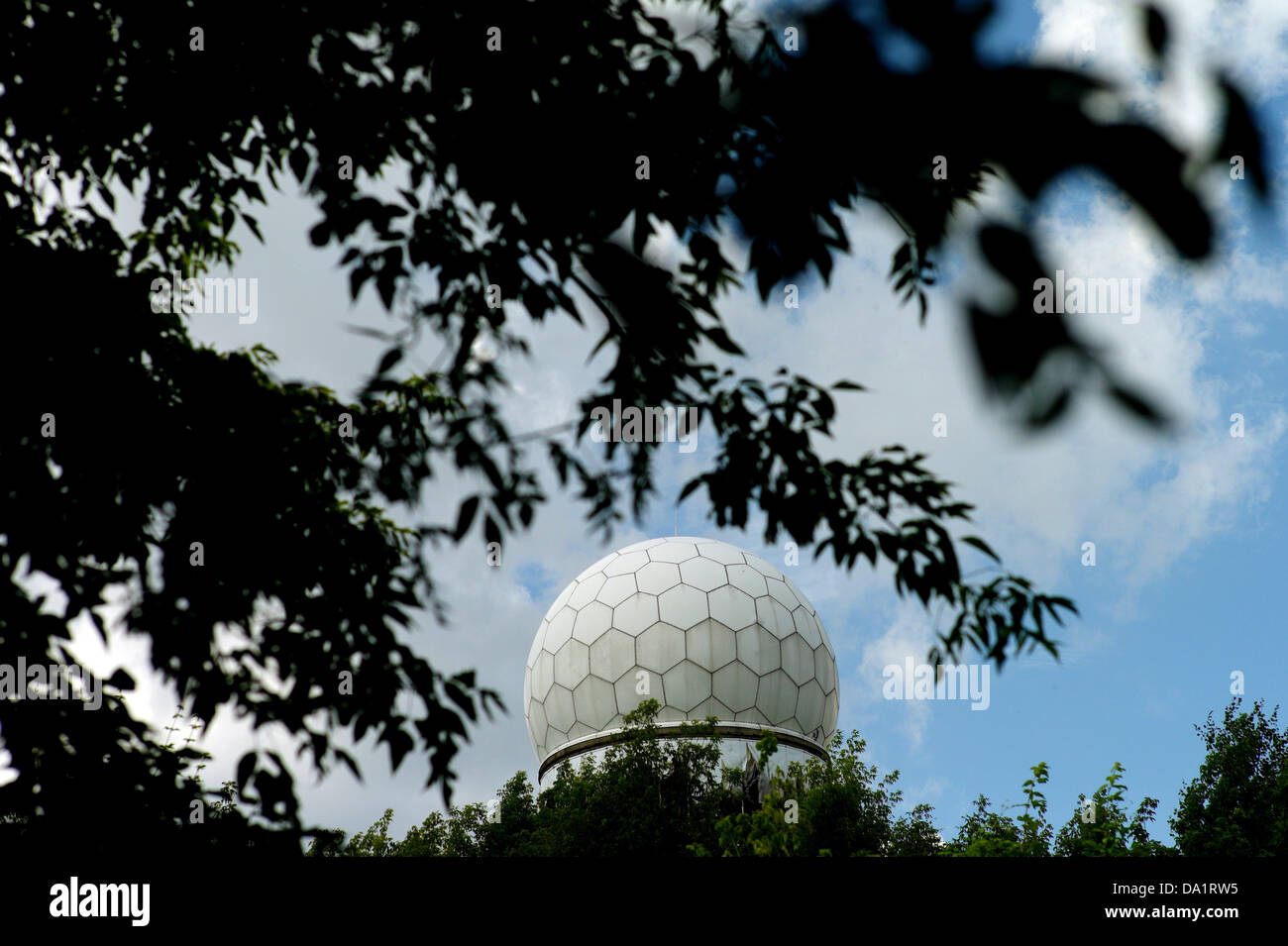 A view of a dome of the former NSA communications intercept station on ...