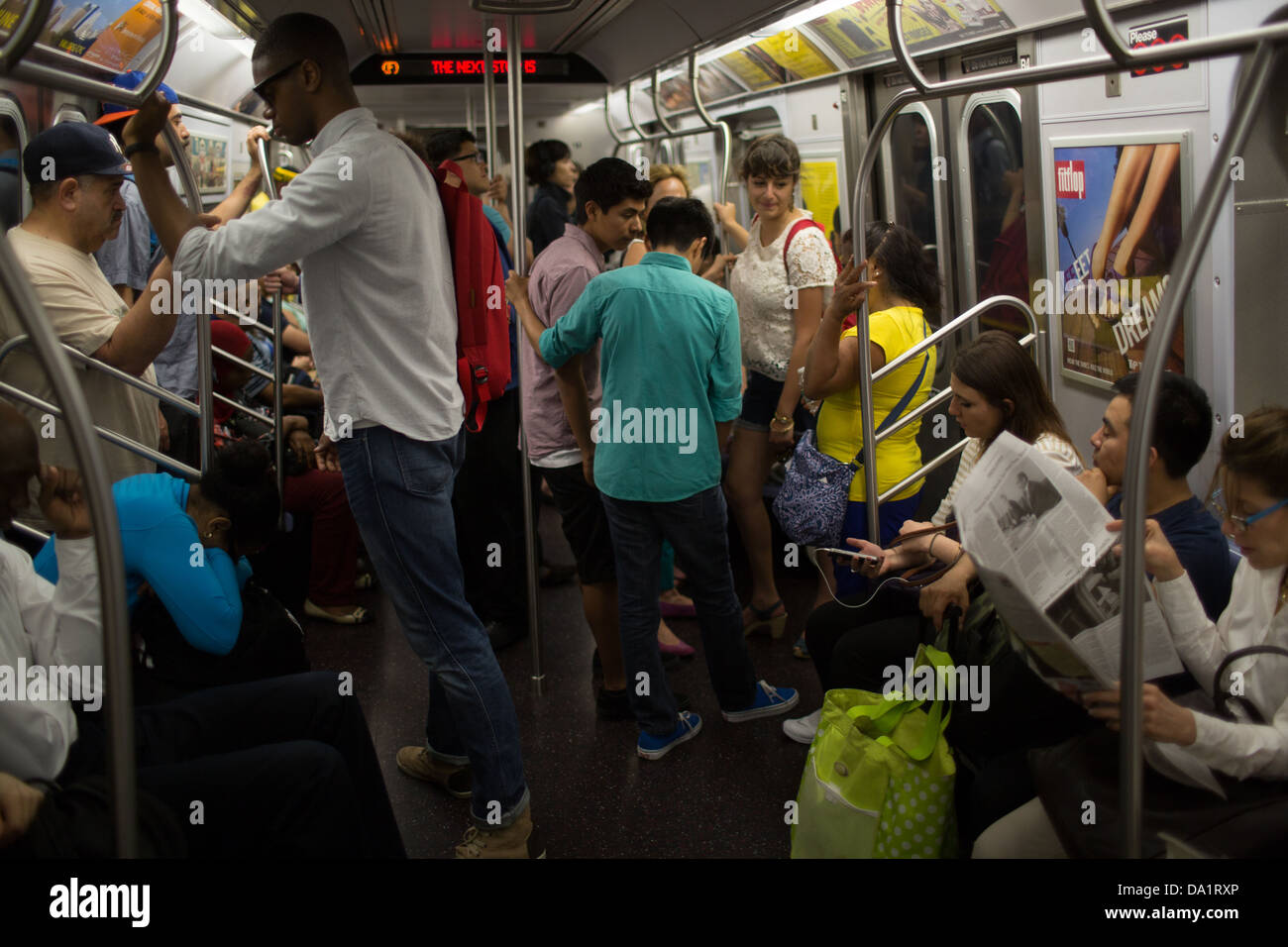 Mta subway seating hi-res stock photography and images - Alamy