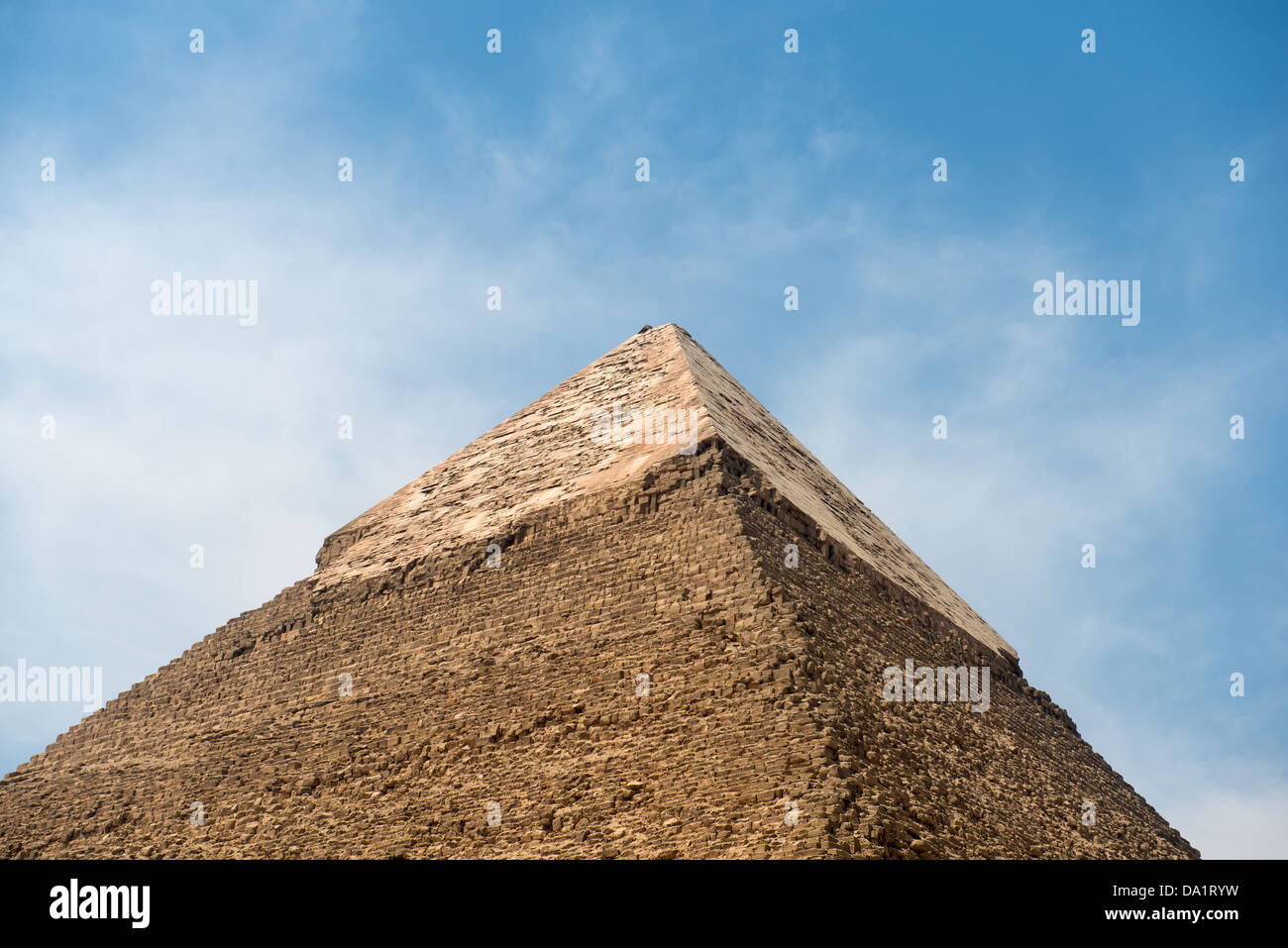 Pyramid of Khafre in Great pyramids complex in Giza Stock Photo - Alamy
