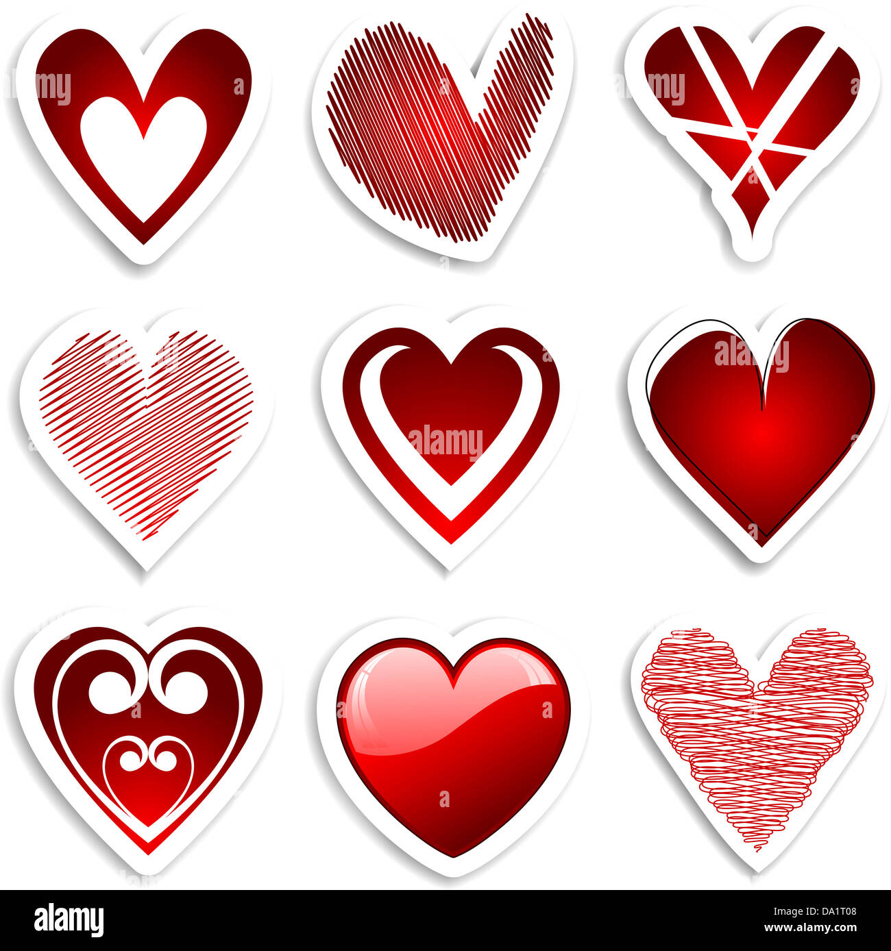 Love heart designs hi-res stock photography and images - Alamy