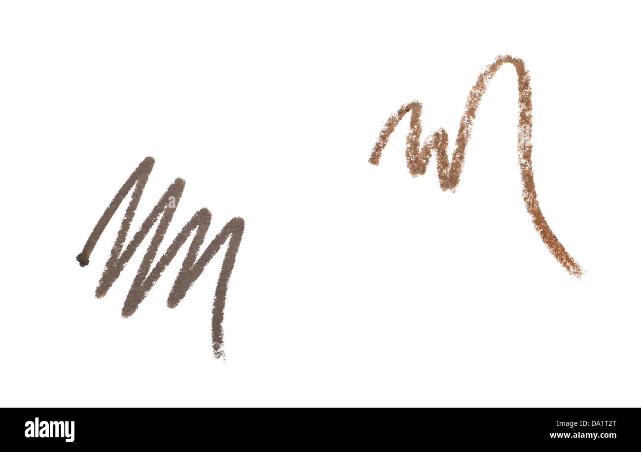Brown pencil squiggle hi-res stock photography and images - Alamy