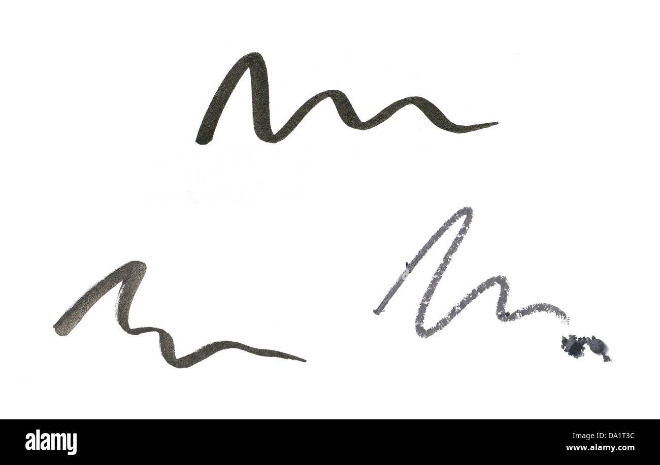 Eyeliner Squiggle Cut Out Blue High Resolution Stock Photography and ...