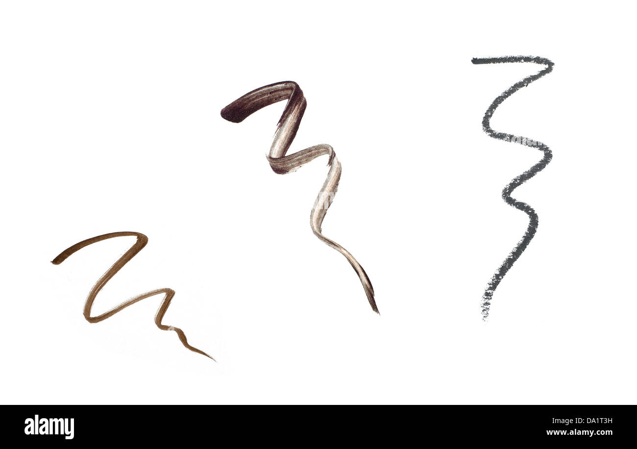 Brown pencil squiggle hi-res stock photography and images - Alamy