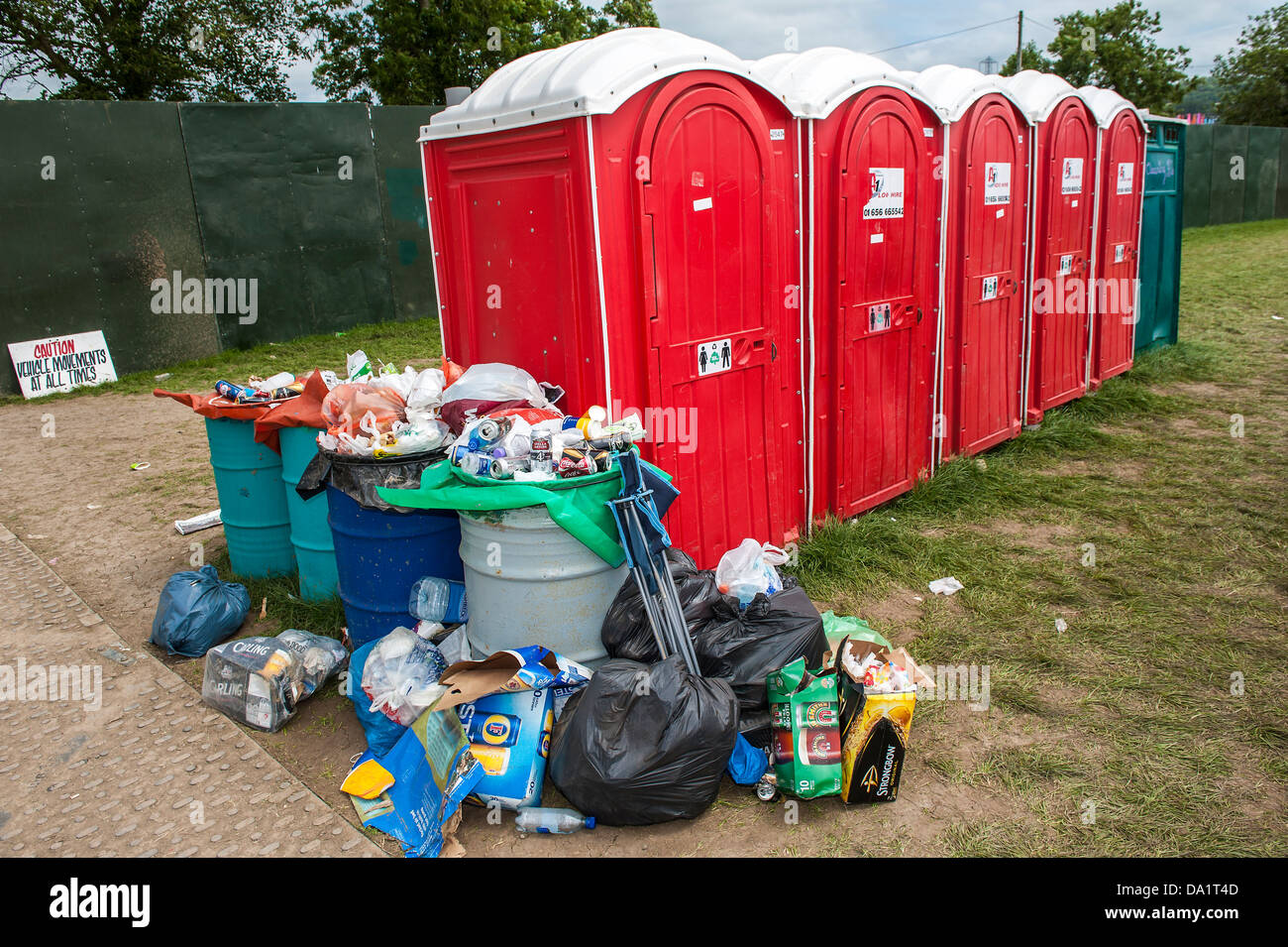 Glastonbury festival toilets hi-res stock photography and images - Alamy