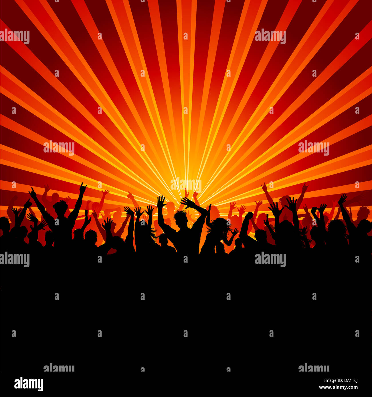 Party Crowd Silhouette