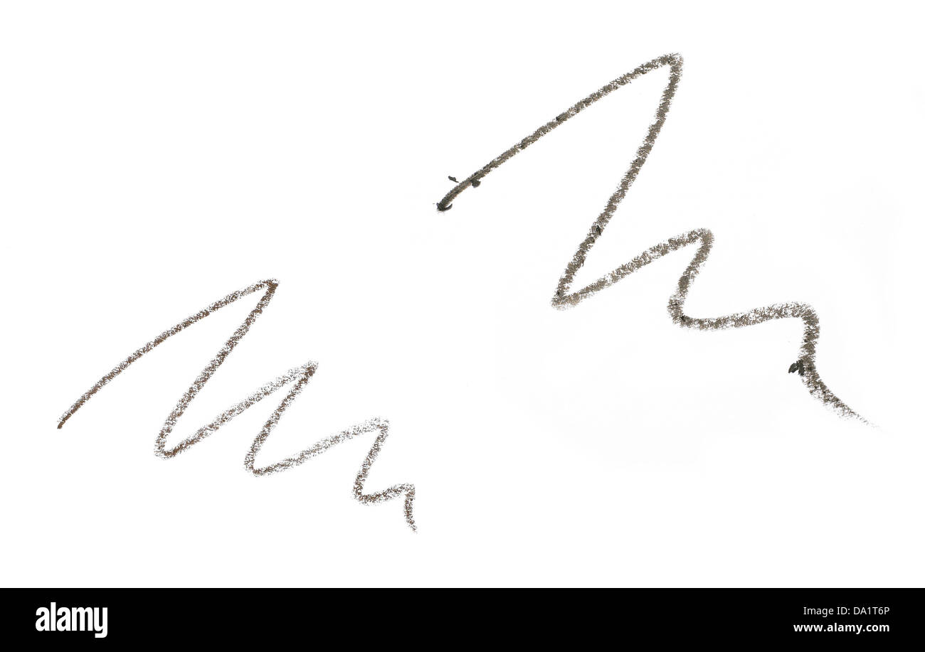 Brown pencil squiggle hi-res stock photography and images - Alamy