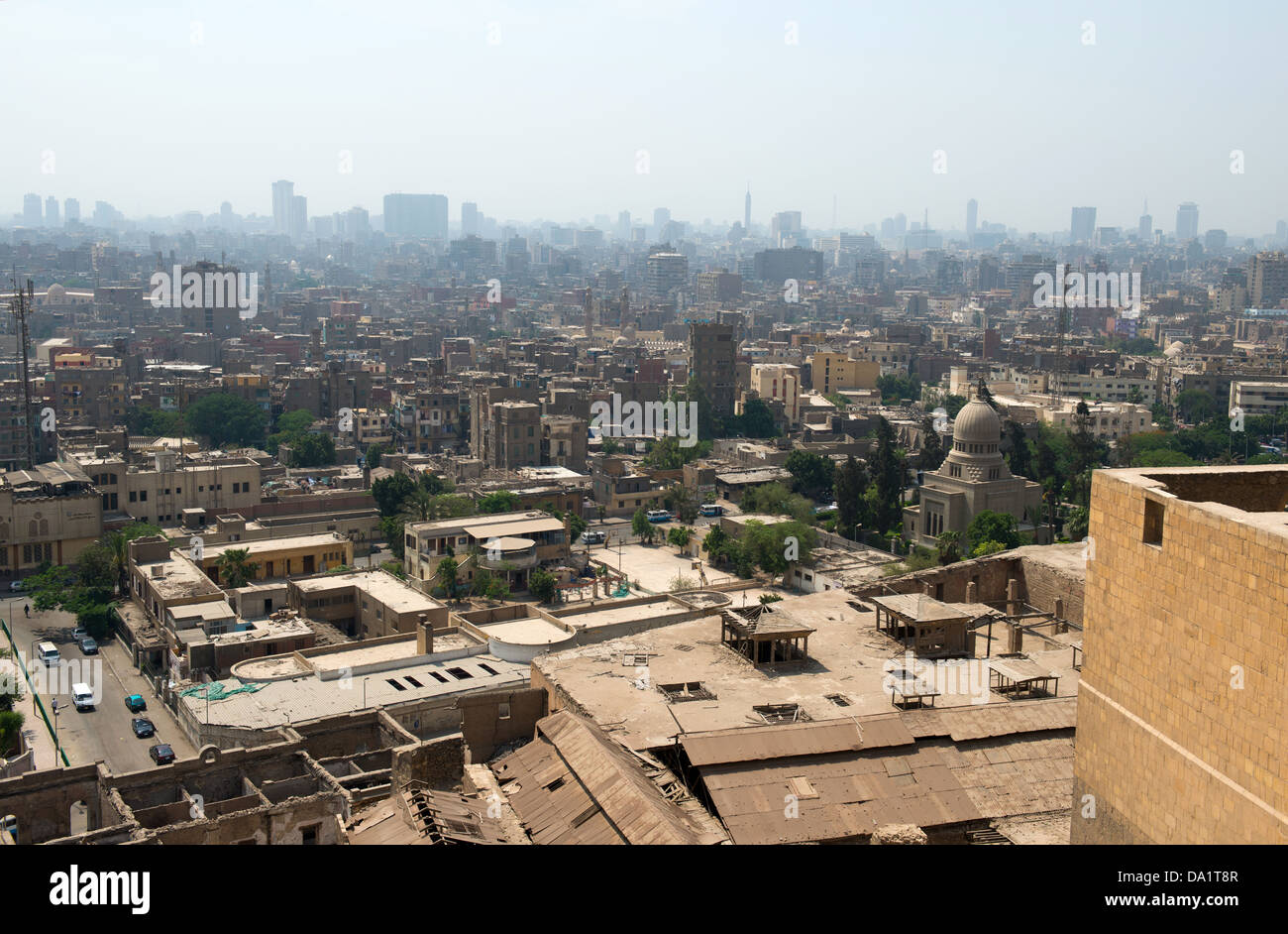 View of Cairo slums from Citadel. Cairo, Egypt Stock Photo - Alamy