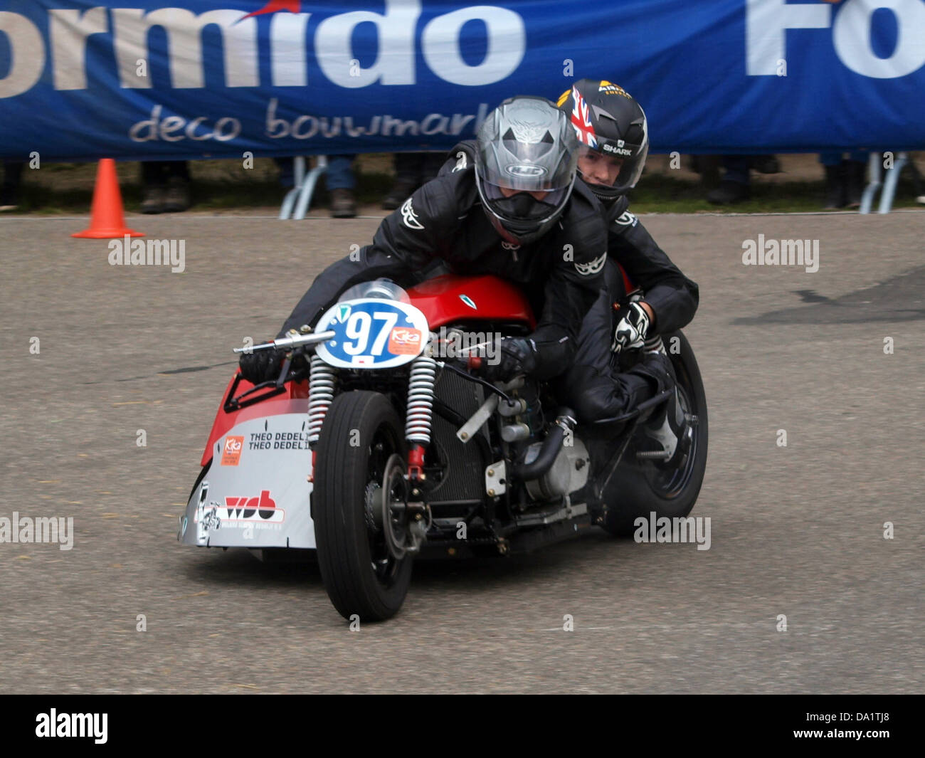 This image of a DKW motorcycle combination no97 highlights its design ...